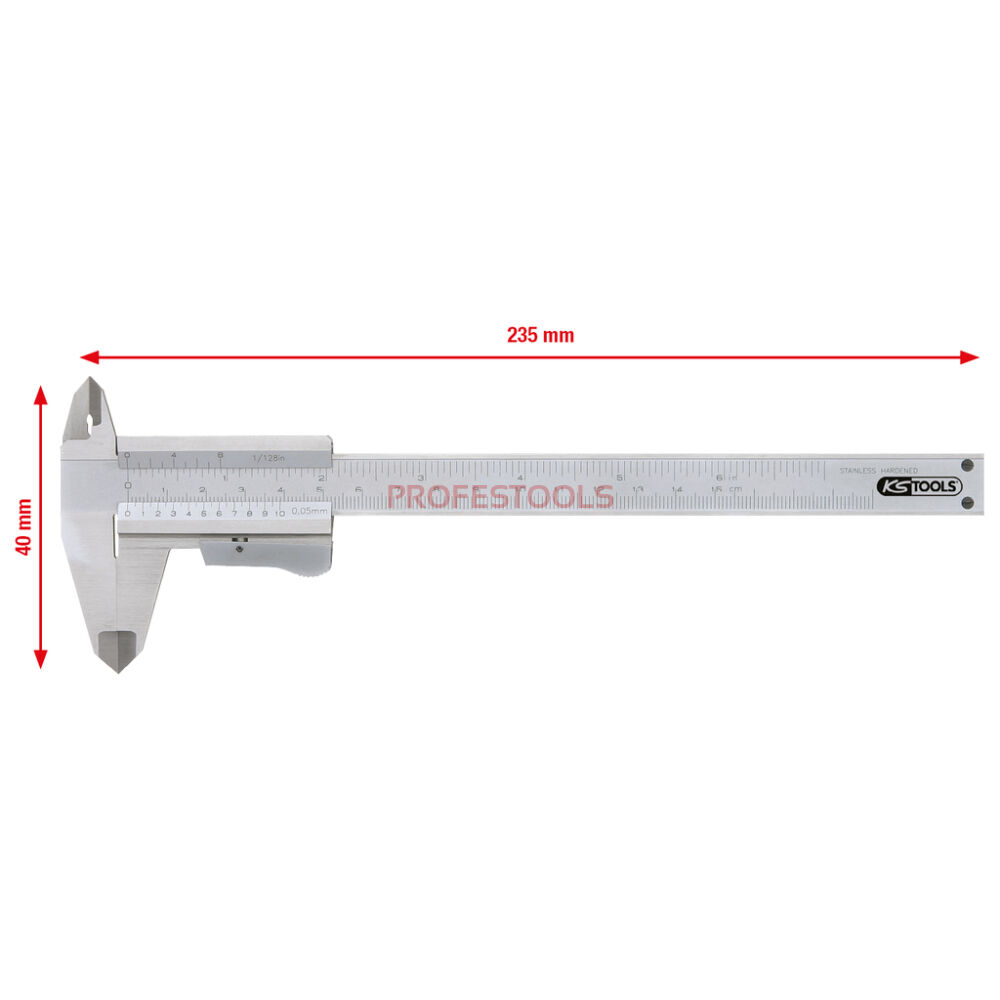 Suwmiarka 150mm dokładność +/- 0.05 KS TOOLS 300.0510 Suwmiarka 150mm dokładność +/- 0.05 KS TOOLS 300.0510